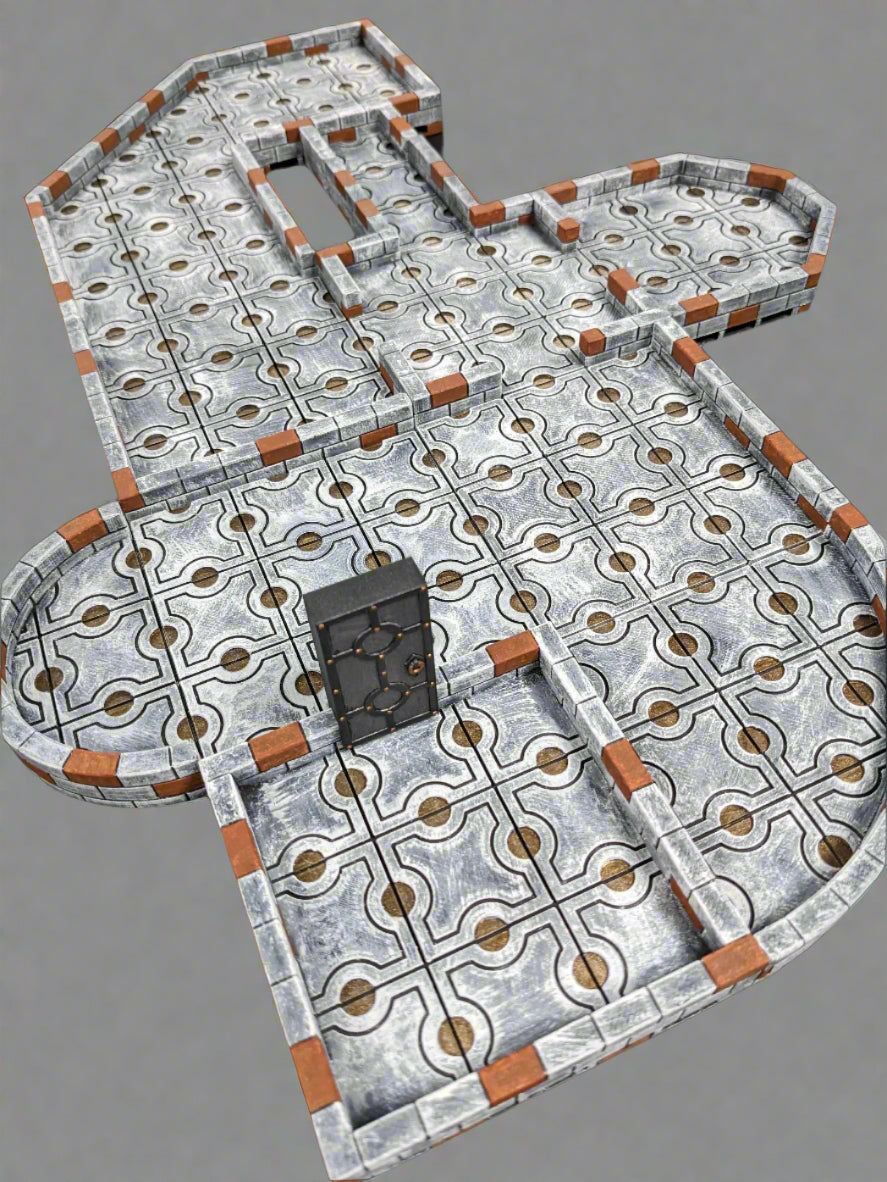 Temple Terrain Tiles for D&D & RPGs | 3D Printed – All Crafted Creations